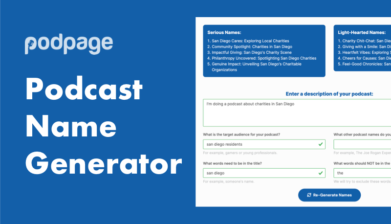 Podcast Name Generator | Podpage